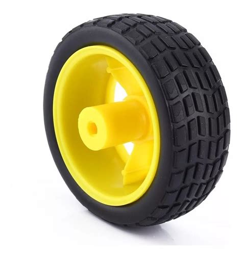 Rueda Llanta Robot Arduino Neumático Plástico Carro 3DBOTS