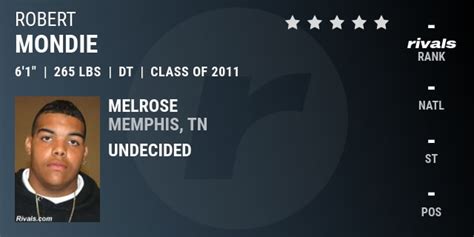 Robert Mondie 2011 Defensive Tackle