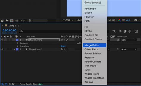 How To Merge Two Shape Layers In After Effects