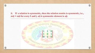 MATRIX REPRESENTATION OF A RELATION Pptx