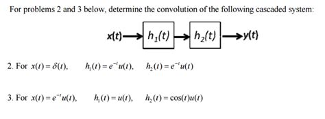 solved for problems 2 and 3 below determine the convolution