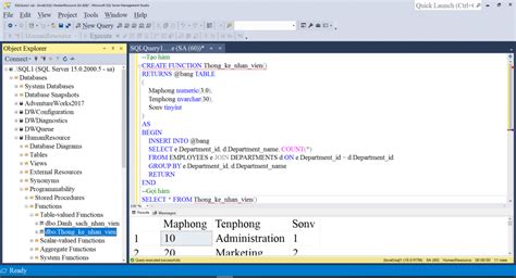 Create Function Lệnh Tạo Hàm