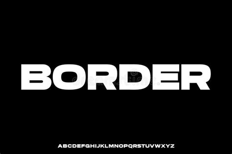 Strong Bold Sans Serif Display Font Vector Stock Vector Illustration Of Luxury Company 274189631