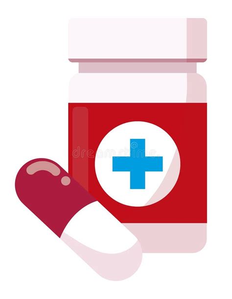 Medicine Set Drugs Icons Stock Illustration Illustration Of Tablet