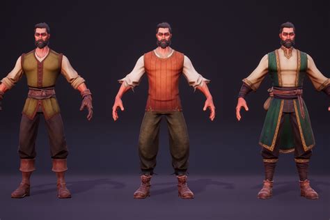 Modular Villager Pack Characters Unity Asset Store