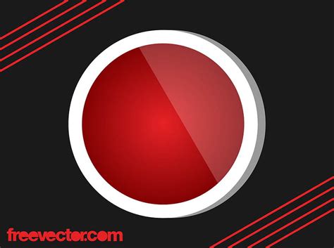 Red Button Ai Vector Uidownload