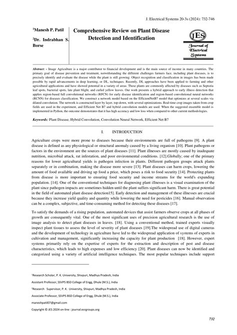 PDF Comprehensive Review On Plant Disease Detection And Identification