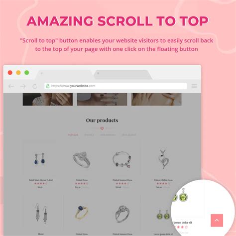 Amazing Scroll To Top Module Botón De Volver Arriba Gratis