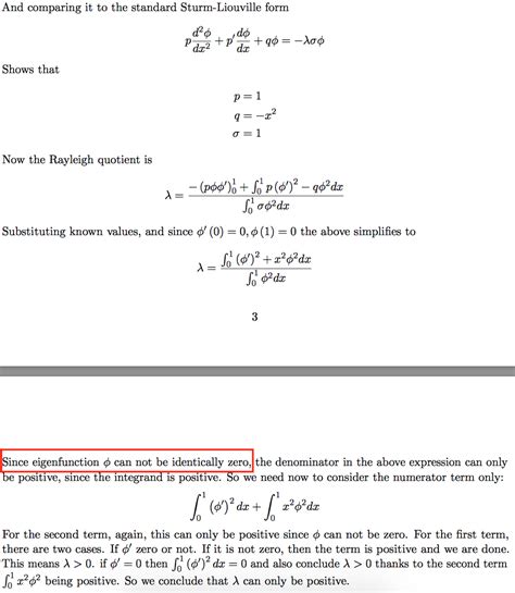 Ordinary Differential Equations Why Eigenfunction Cannot Be