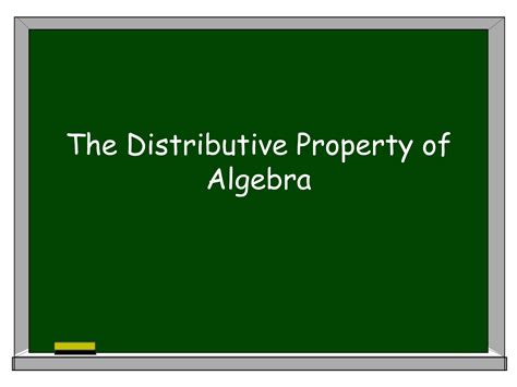 Distributive Property Pptx PowerPoint Presentation PPT