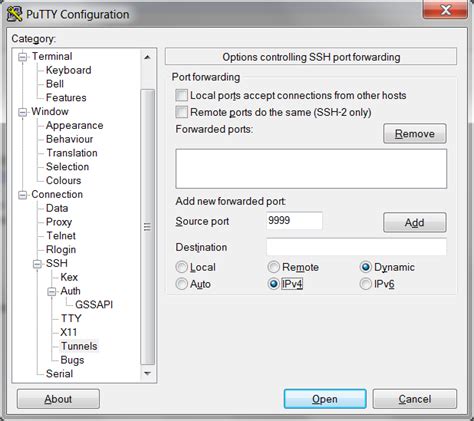 Tunneling Traffic Via A Putty Ssl Tunnel With Socks Super User