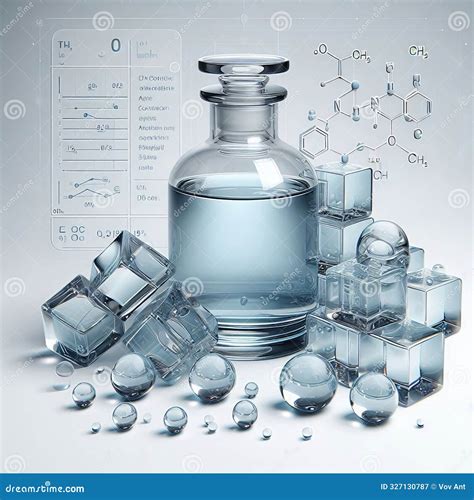 Diethyl Ether In Glass Chemical In The Laboratory And Industry Stock Image