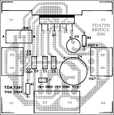 W Bridge Amplifier TDA Circuit Diagram TRONICSpro