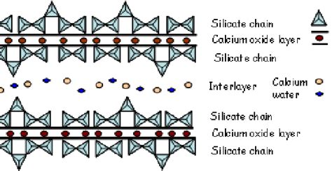 Structural Model That Describes The Atomic Scale Of The C S H Gel 21
