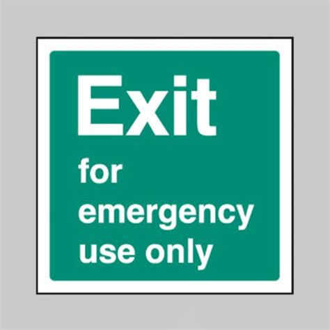 Exit Emergency Use Safety Signs Solutions