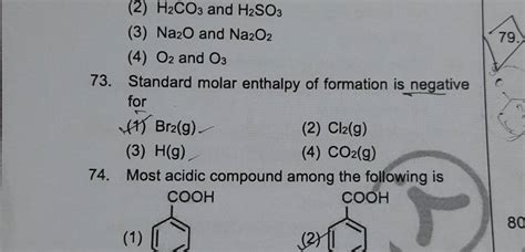 Standard Molar Enthalpy Of Formation Is Negative For Filo