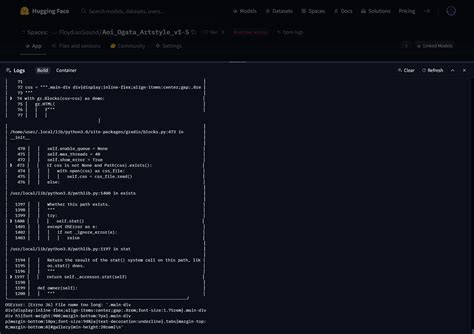 Anzorqsd Space Creator · Oserror Errno 36 File Name Too Long