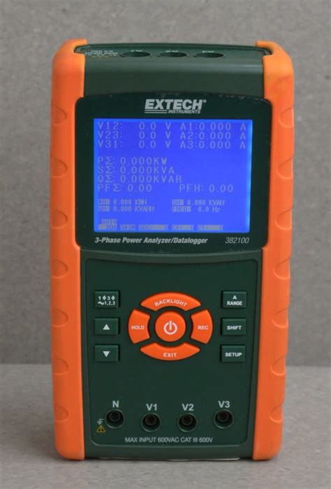 Extech Instruments Phase Power Analyzer Datalogger Kit Rhino Trade LLC