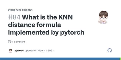 what is the knn distance formula implemented by pytorch · issue 84