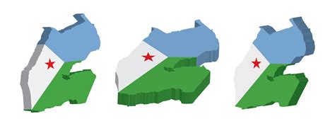 Realistic D Map Of Djibouti Vector Design Template Vector Art At Vecteezy