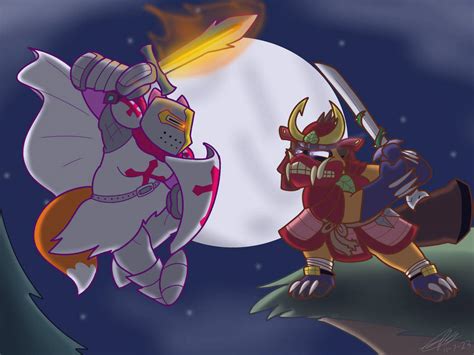 Crusader Vs Samurai By Tehblueslowpoke On Deviantart