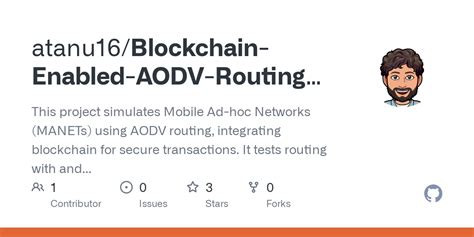 Github Atanu16blockchain Enabled Aodv Routing Simulation For Secure Manets This Project