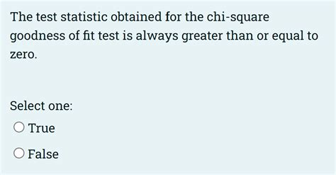 Solved In A Chi Square Contingency Table Test The