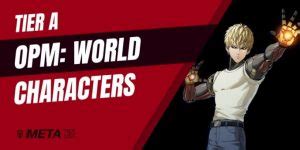 One Punch Man World Tier List October Best Characters