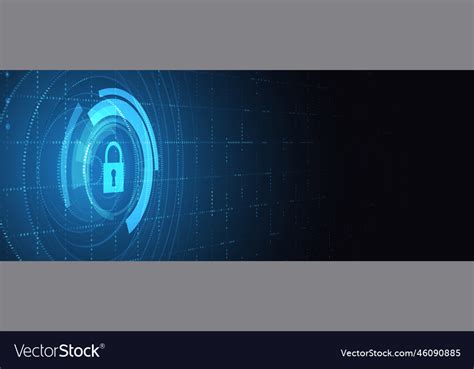 Internet Digital Security Technology Concept Vector Image
