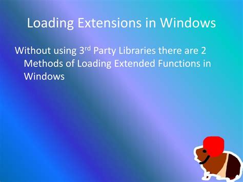 Ppt Implementing Opengl Extensions In Windows For Glsl Shaders