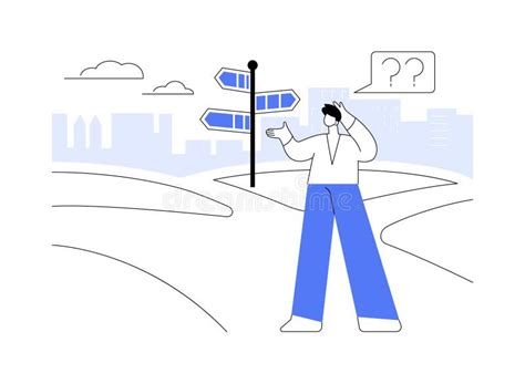 Decision Making Abstract Concept Vector Illustration Stock