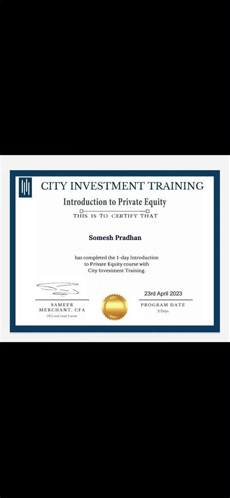 Somesh Pradhan On Linkedin Career Training Investment