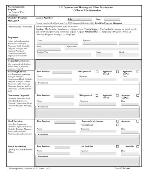 Form Hud 1000 Fill Out Sign Online And Download Fillable Pdf
