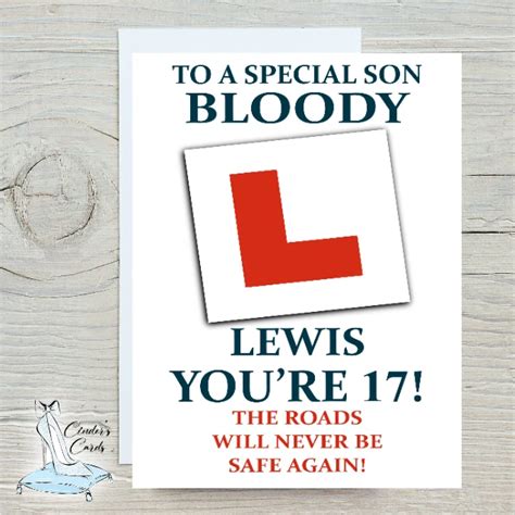 Personalised Birthday Card New Driver 17th Car Any Nameageoccasion £2