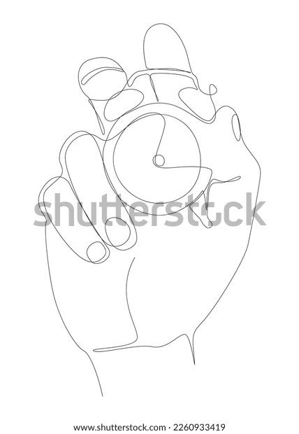 One Continuous Line Hand Holding Showing Stock Vector Royalty Free 2260933419 Shutterstock