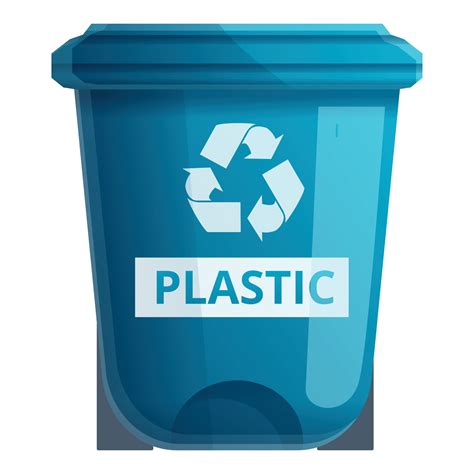 Icono De Papelera De Reciclaje Estilo De Dibujos Animados 14183621