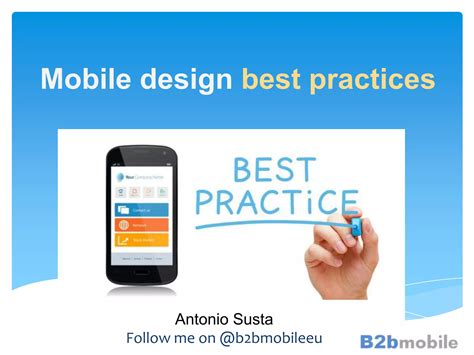 Mobile Design Best Practices Pptx