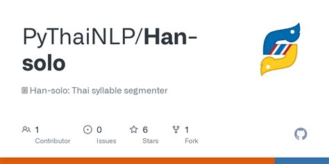 GitHub PyThaiNLP Han Solo Han Solo Thai Syllable Segmenter