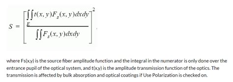 How Single Mode Coupling Efficiency Is Calculated Zemax Community