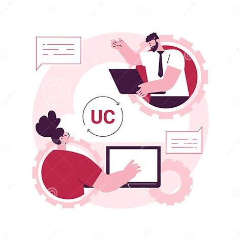 Unified Communication Abstract Concept Vector Illustration Stock Vector Illustration Of Scene