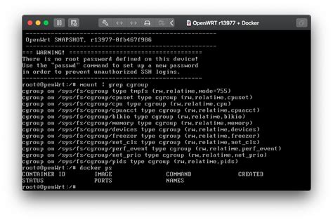Docker Ce Broken Cgroup Subsystem Devices Is Missing · Issue 13052 · Openwrtpackages · Github