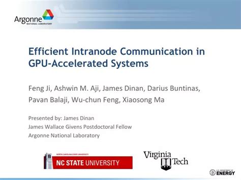 Ppt Efficient Intranode Communication In Gpu Accelerated Systems Powerpoint Presentation Id