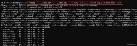 Ffmpeg工具实用命令ossystem中ffmpeg使用 Csdn博客