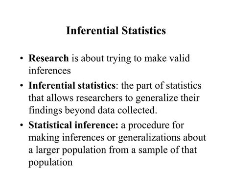 PPT Topics Inferential Statistics PowerPoint Presentation Free Download ID