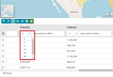 Attribute Table Mapstore