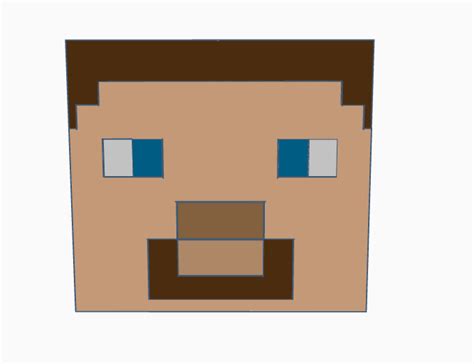 3d File Minecraft Head Steve Box Saved・3d Print Design To Download・cults