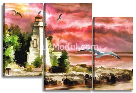 Модульная картина Маяк — цена размеры фото