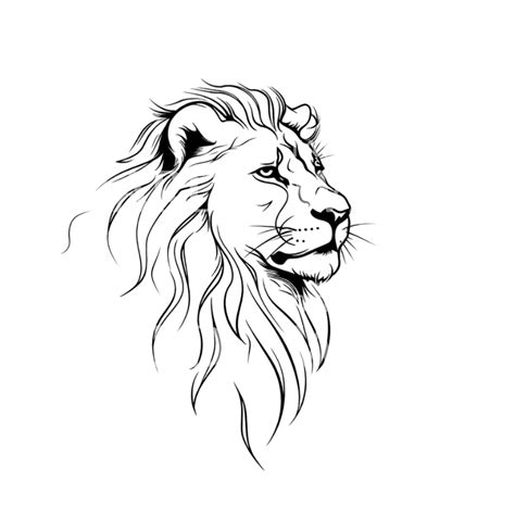 Lion Tattoo Print