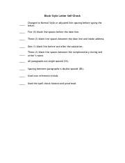 Proper Formatting And Spacing Tips For Block Style Letters Course Hero