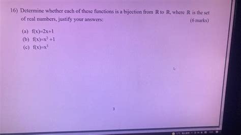 Solved 16 Determine Whether Each Of These Functions Is A